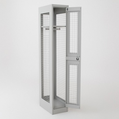 Vestiaire grillagé 1 case H180 x L30 x P50 cm - Vestimetal