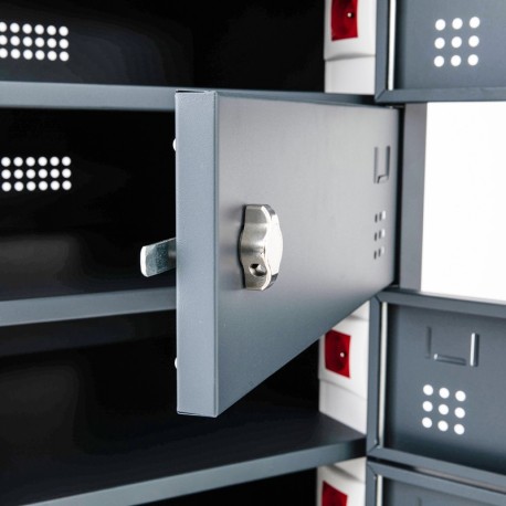 Armoire chargement d'ordinateurs portables 10 casiers - Vestimetal